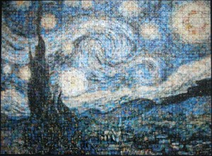 Puzzle: Van Gogh - "Starry Night" photomosaic – Fingering Zen